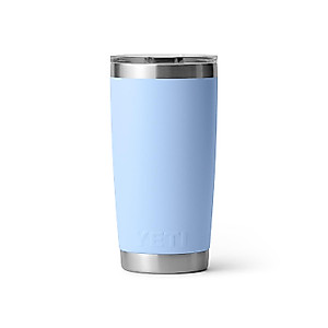 YETI Rambler 20 oz Tumbler, Stainless Steel, Vacuum Insulated with MagSlider Lid, Big Sky Blue