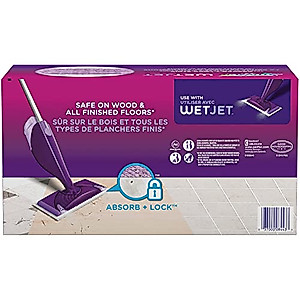 Swiffer® WetJet System Refill Cloths, 14" x 3", 24 Cloths Per Pack, Box Of 4 Packs