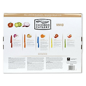 Chicago Cutlery 1111953 Vivid 5pc. Colored Knife Set