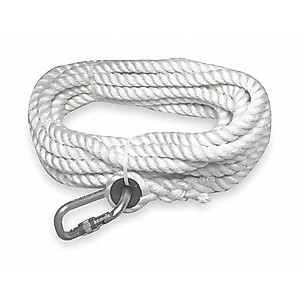 Miller Vertical Lifeline, 50 ft. Length, Temporary Installation, 1 Workers Per System - 194R-2-Z7/50FT