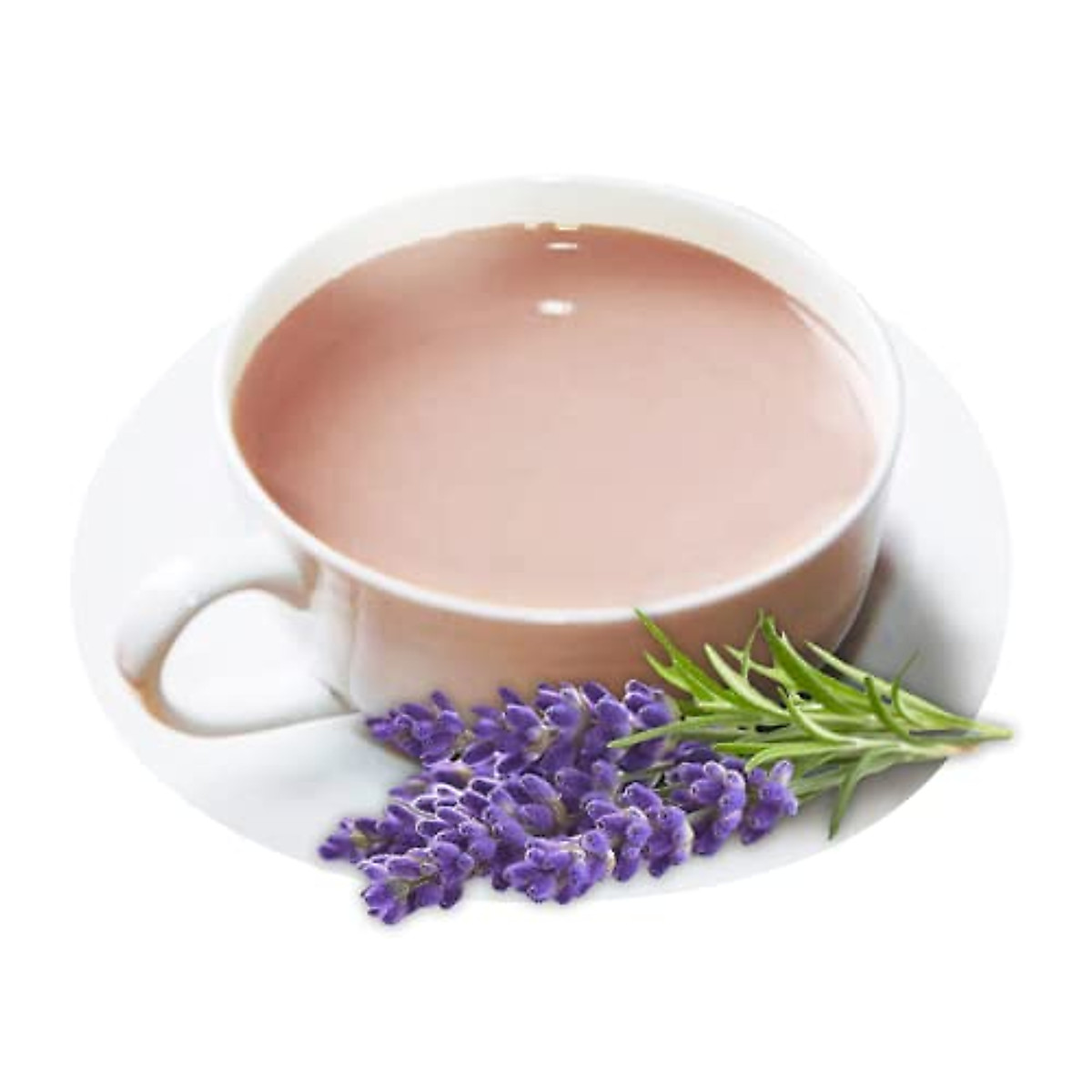 GINO Lavender Milk Tea, 14 Oz (400 g), With 2 Inspiration Industry Coffee Spoons (1 PACK)