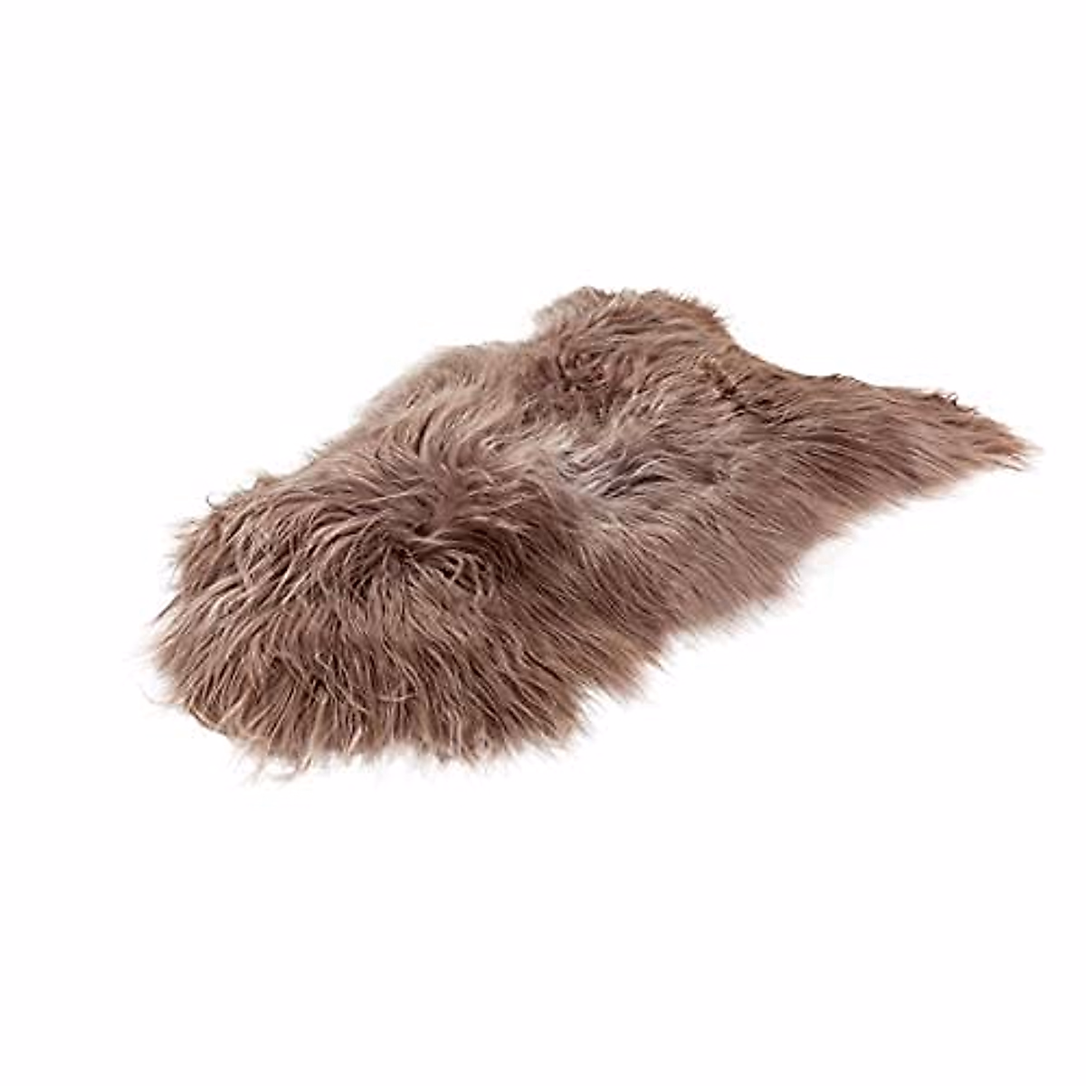 Premium, Hypoallergenic, Natural Long Hair (Taupe) Icelandic Sheepskin Fur Area Rug - Perfect as an Area Rug, Fur Throw, Chair Cover, Home Decoration, and Carpet…