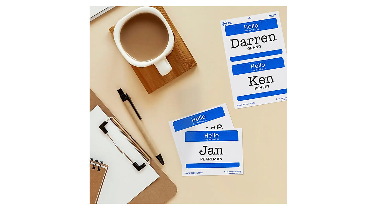 Avery Hello My Name Is Removable Name Tags