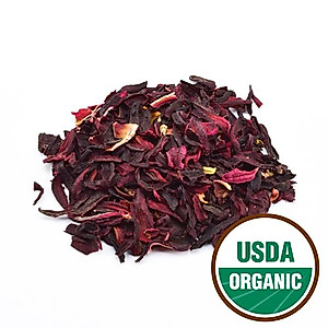 Starwest Botanicals Organic Egyptian Hibiscus Flowers Tea Loose Cut and Sifted, 1 Pound Bulk