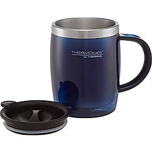 Thermos ThermoCafé Translucent Desk Mug, Midnight Blue, 450 ml