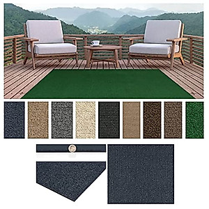4'x10' Black Ice - Economy Indoor/Outdoor Carpet Area Rugs | Light Weight Indoor/Outdoor Rug Many Colors to Choose from