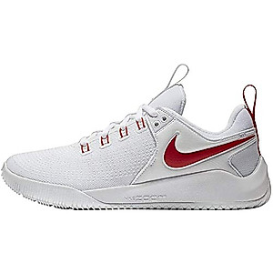 Nike Women's Zoom HyperAce 2 Volleyball Shoes, White,red, 11