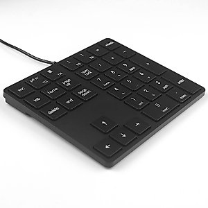 Qisan Numeric Keypad 34 Keys (30%) Mini Multifunctional Wired Number Keypad Black Magicforce | Number Pad for Laptop | Gaming Keypad for Pc | Laptop Accessories | Keypad for Computer-Black Magicforce