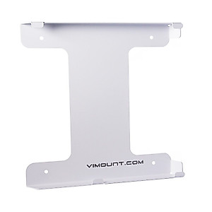 ViMount Wall Mount Metal Holder Compatible with PlayStation 4 PS4 Classic/FAT (first version) with 2x Controllers wall mount in White Color