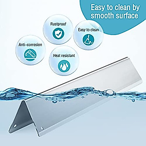 Grill Replacement Parts Heat Plate for Weber Spirit 300 Series,15.3 inch Flavorizer Bar for Weber Spirit 300 E-310 E-320 Series,5 Pack