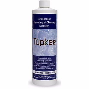 Tupkee Ice Machine Cleaner and Descaler - 16 fl oz, Nickel Safe Ice Maker Cleaner - Compatible with All Major Brands (Scotsman, KitchenAid, Affresh) - Made in USA