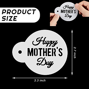 20 Pieces Father's Day Cookie Stencil Set Reusable Cake Baking Templates for Cookie Cupcake Fondant DIY Crafts Theme Party Decoration Supplies