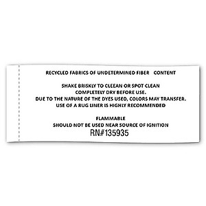 DII Chindi Home Collection Handwoven Multicolor Area Rag Rug, 20x31.5