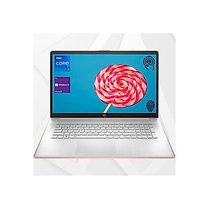 HP 2023 Essential 17t Business Laptop, 17.3" HD+ Touchscreen, Intel Core i7-1355U, 64GB RAM, 2TB SSD, Webcam, HDMI, Backlit Keyboard, Fingerprint Reader, Wi-Fi 6, Windows 11 Pro, Pale Rose Gold