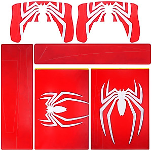 TeKX Compatible with PS5 Console Skin and Controller Skins Set, Skin Wrap Decal Sticker Digital Edition, Spider Decal Kit (Digital Edition)