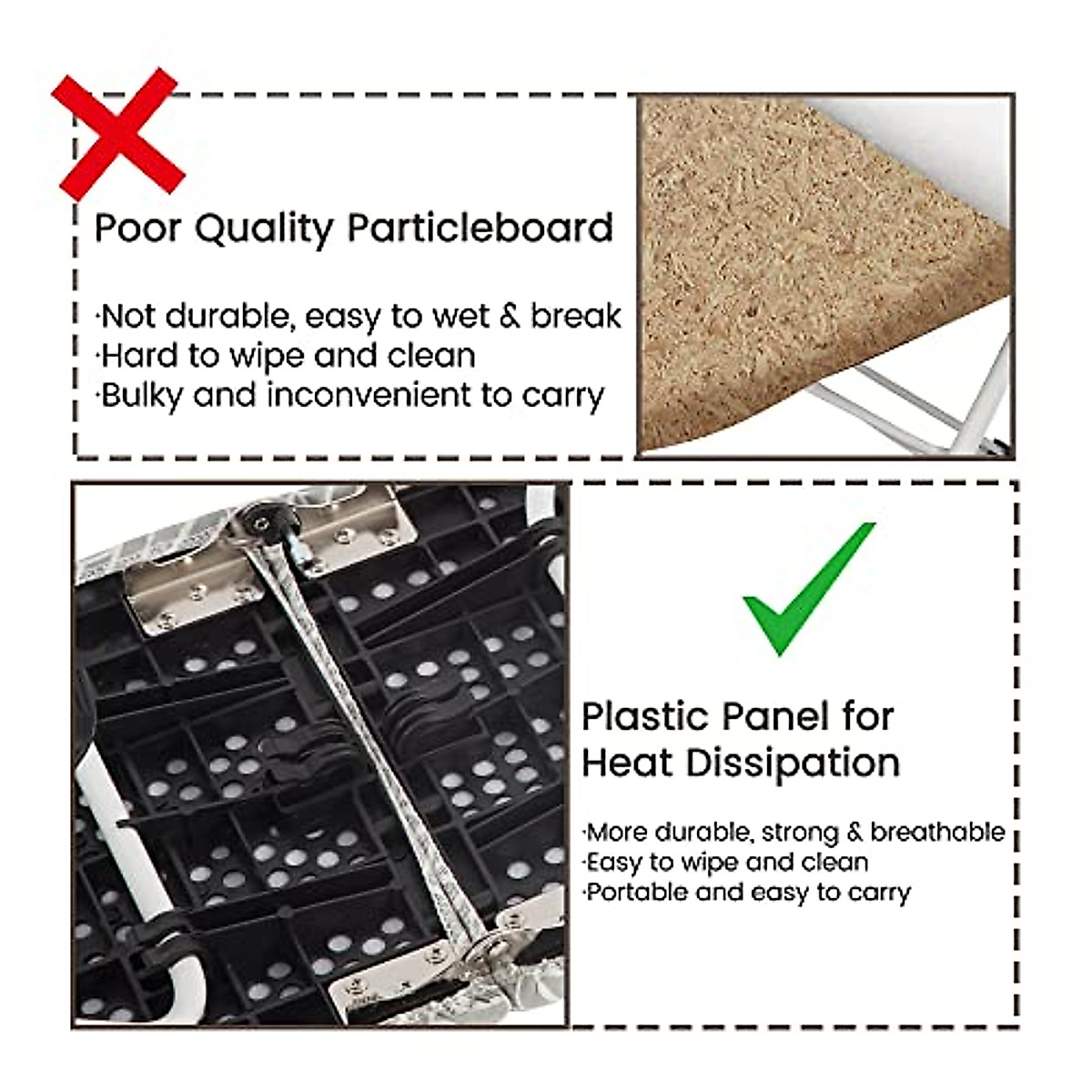 STORAGE MANIAC Tabletop Ironing Board with Iron Rest, Portable Ironing Board with Cover and Pad, Compact Space Saving Foldable Countertop Ironing Board for Home Supply, Dorm, Travel - Maze