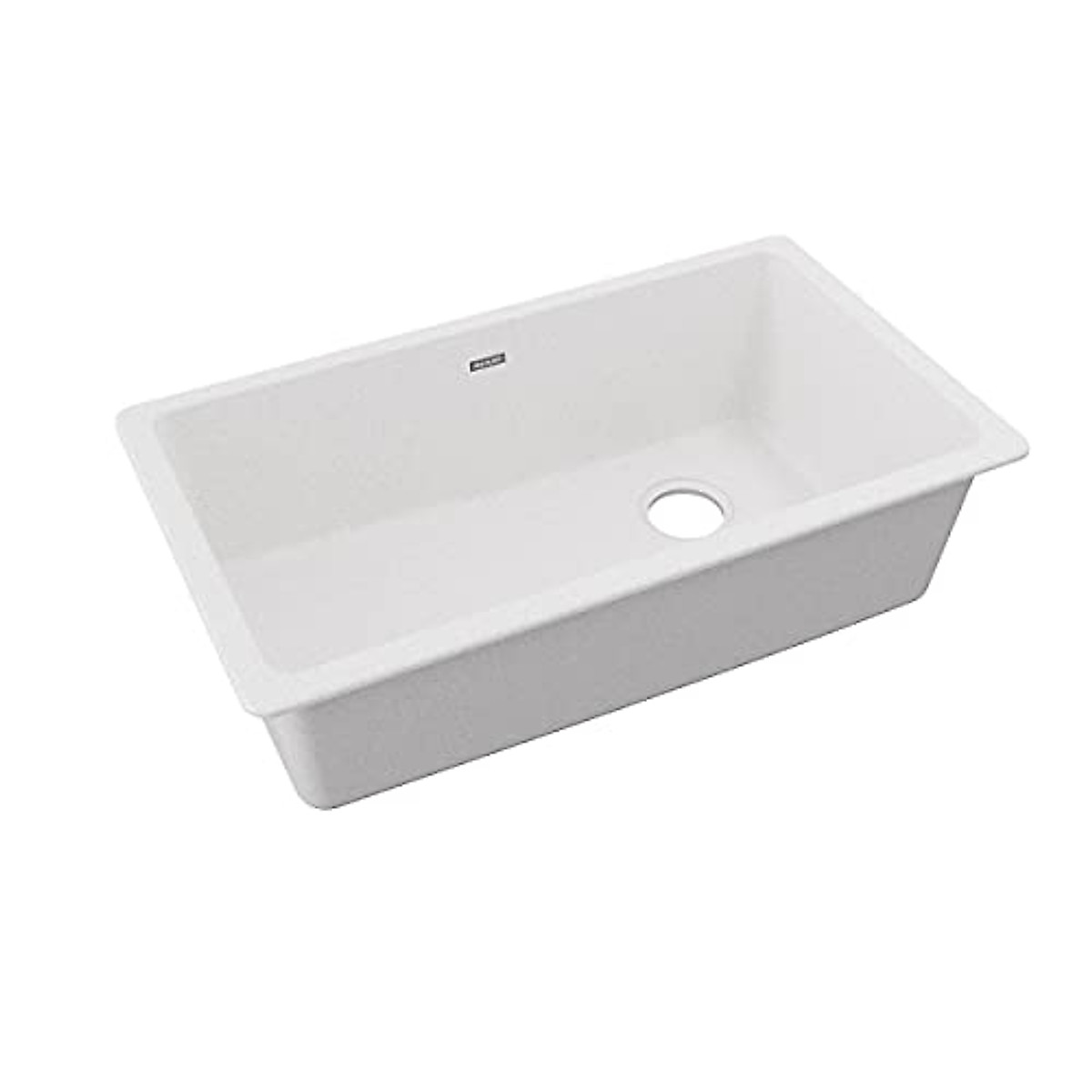 Elkay Quartz Classic ELGU13322WH0 White Single Bowl Undermount Sink