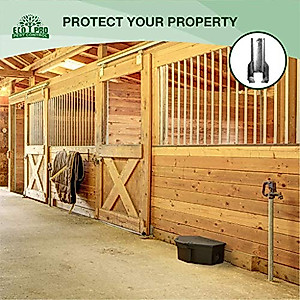 Rat Bait Stations by Eco Pro Pest Control | 2-Pack Indoor & Outdoor Rodent Bait Station | Pellet/Block (Not Included) Secured by Rat Bait Station Key & Lock | Pet & Child-Safe Rodent Trap Alternative