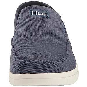 HUK Men's Classic Brewster Slip-On Wet Traction Fishing & Deck Shoes Boat, Sargasso Sea, 10
