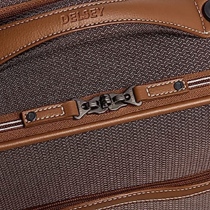 DELSEY PARIS Chatelet 2.0 Softside Luggage Under-Seater with 2 Wheels, Chocolate Brown, Carry on 16 Inch