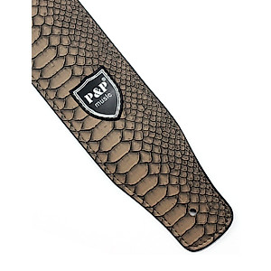 Serpentine Adjustable length Guitar Strap, PU Leather Guitar Strap Electric Guitar Strap, Acoustic Guitar Strap and Bass Strap