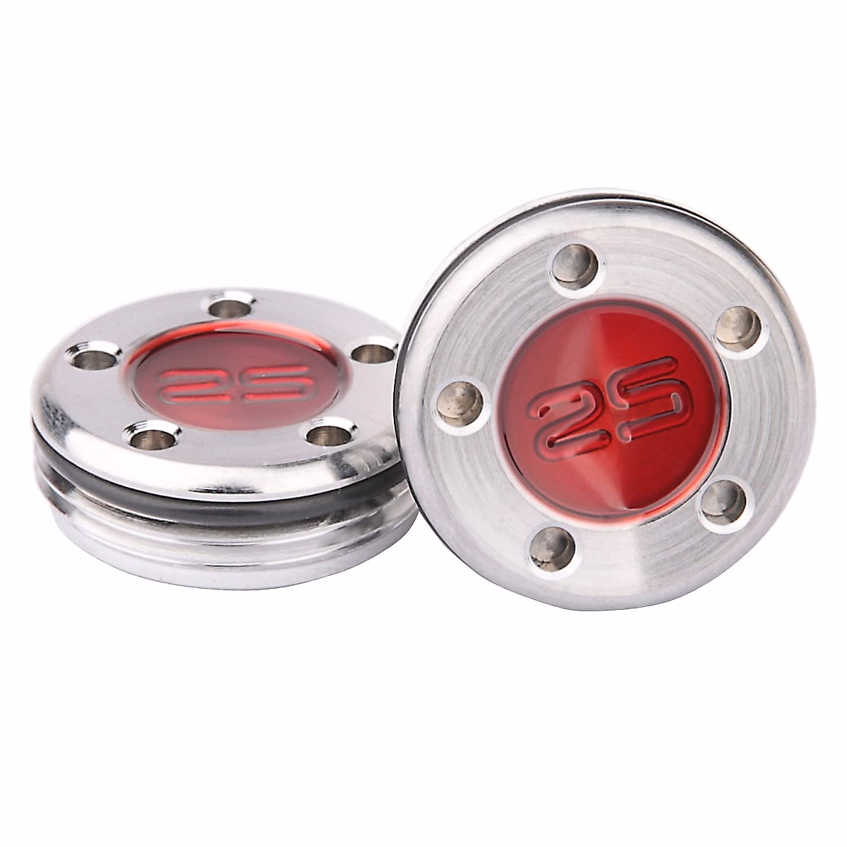 NA 2pcs Red Number Golf Custom Weights for Titleist Scotty Cameron Newport Studio California Putters (2x25g)