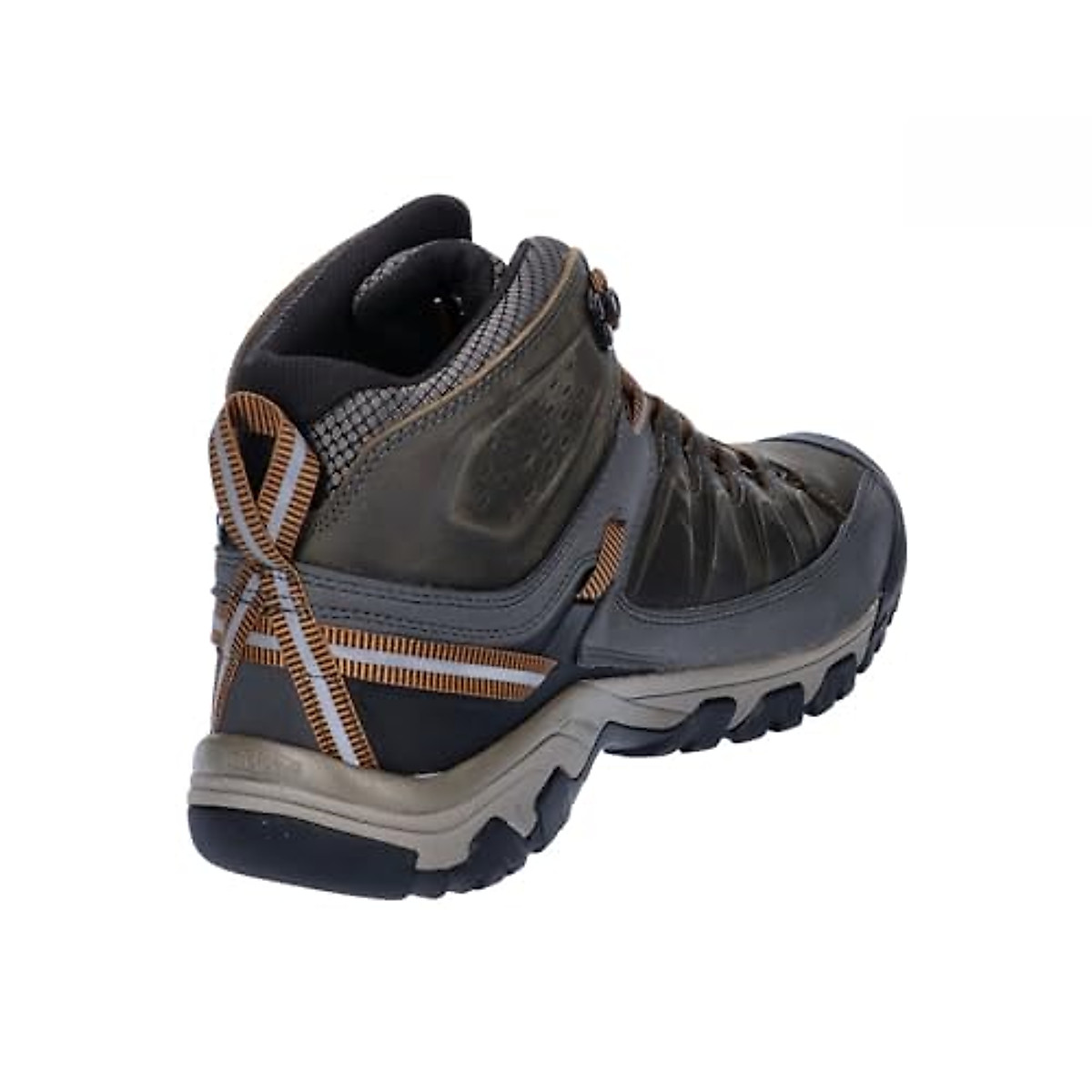 KEEN Men's Targhee 3 Mid Height Waterproof Hiking Boots, Black Olive/Golden Brown, 10.5 Wide