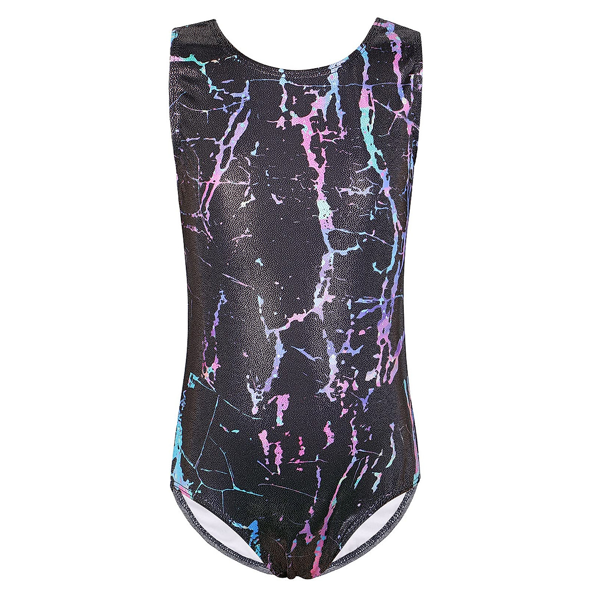 TFJH E Gymnastics Leotards Girls Ballet Dance Apparel Practice Outfits 8-9y Black Line 10A