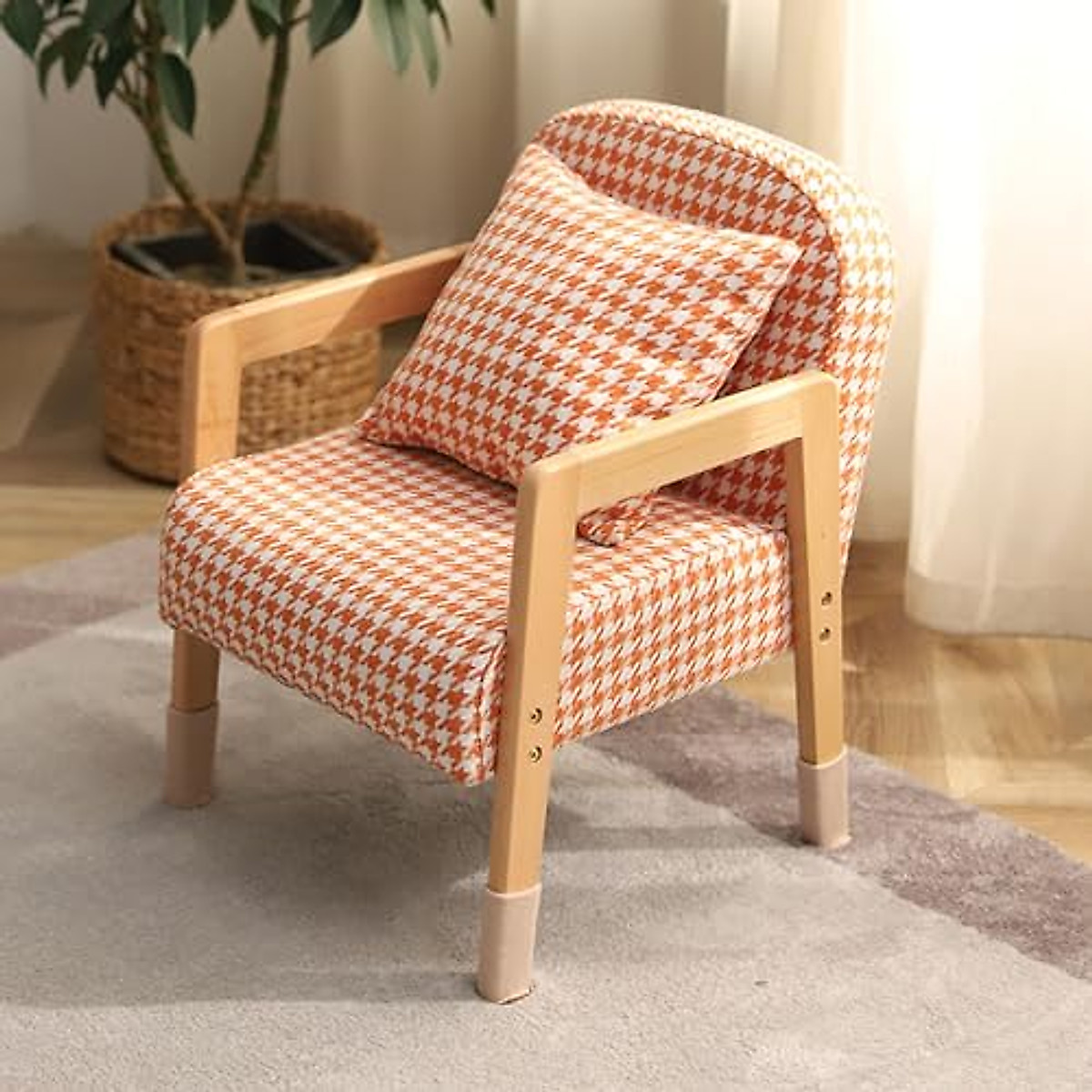 Kids Sofa, Children Armrest Chair with Pattern, Toddler Furniture W/Sturdy Wood Construction for Boys & Girls, Lightweight Children Sofa Chair (Color : H)