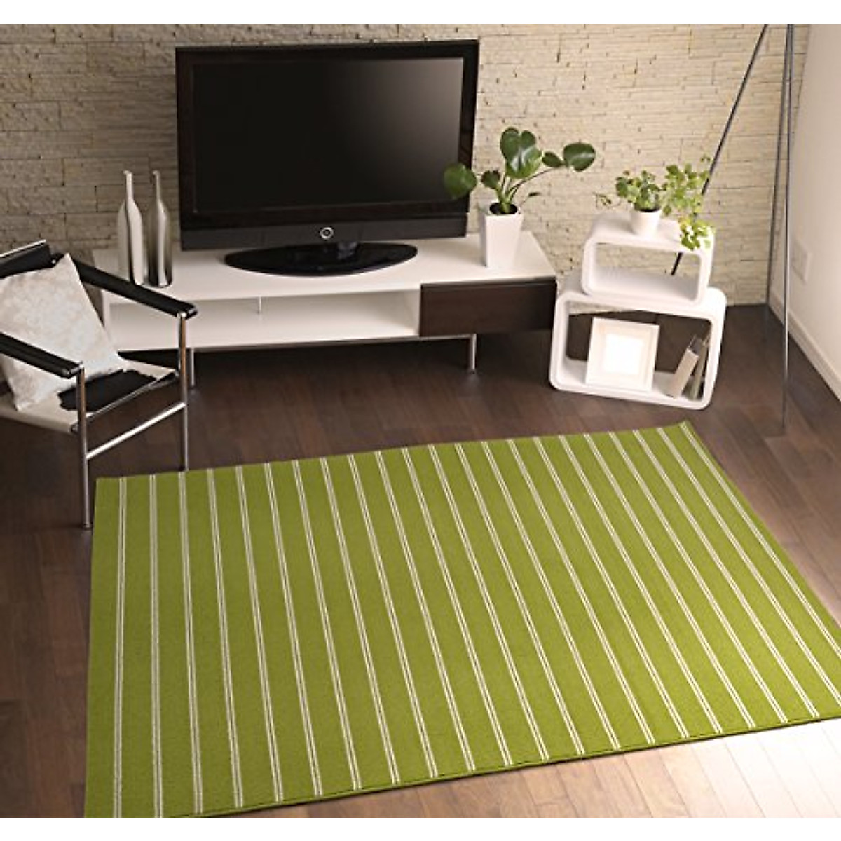 Garland Rug Avery Collection Area Rug, 5' x 7' 5", Grasshopper Green