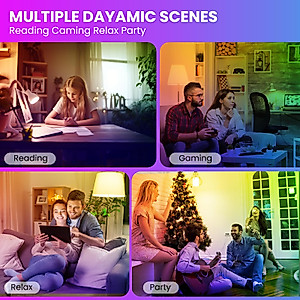 gernehop Rechargeable Light Bulbs with Remote Control, Battery Operated Light Bulb for Sconce and Lamp, 3 Color Temperature Dimmable E26 Wireless Detachable LED Charging Bulb,2 Pack