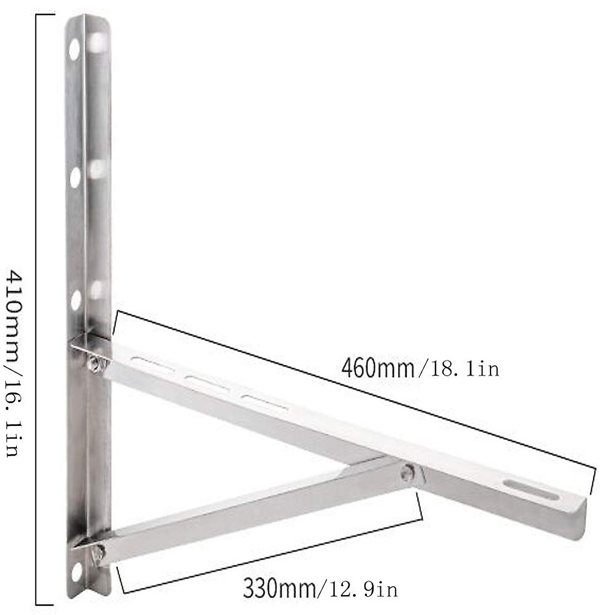 WANLIAN Foldable Wall-Mounted air Conditioner Bracket for Small Split Type Heavy Duty Non-Rusting air Conditioner mounting Bracket