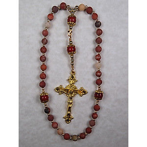 Greek Eastern Orthodox Rosary Red Italian Onyx Chotki Komboskini Handmade Prayer Beads Gift