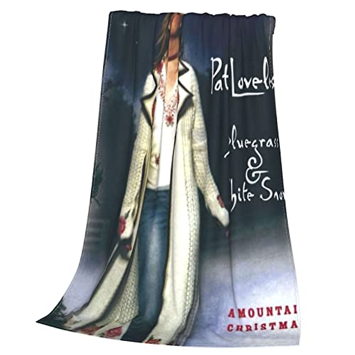 Flannel Blanket Patty Loveless Soft Lightweight Throw Blanket Warm Durable Sofa Couch Decor Beding 50"X40"