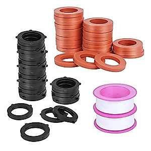 Garden Hose Washer Heavy Duty Rubber Washer Seals Fit All Standard 3/4 Inch Garden Hose and Water Faucet Fittings