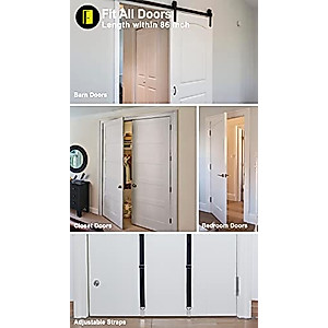 Hat Rack for Baseball Caps and Organizer Holder [ up to 36 Caps ] Display over the Door or on the Wall Hanger with 2 Durable Straps and 12 Adjustable Upgraded Strong Hooks, Black