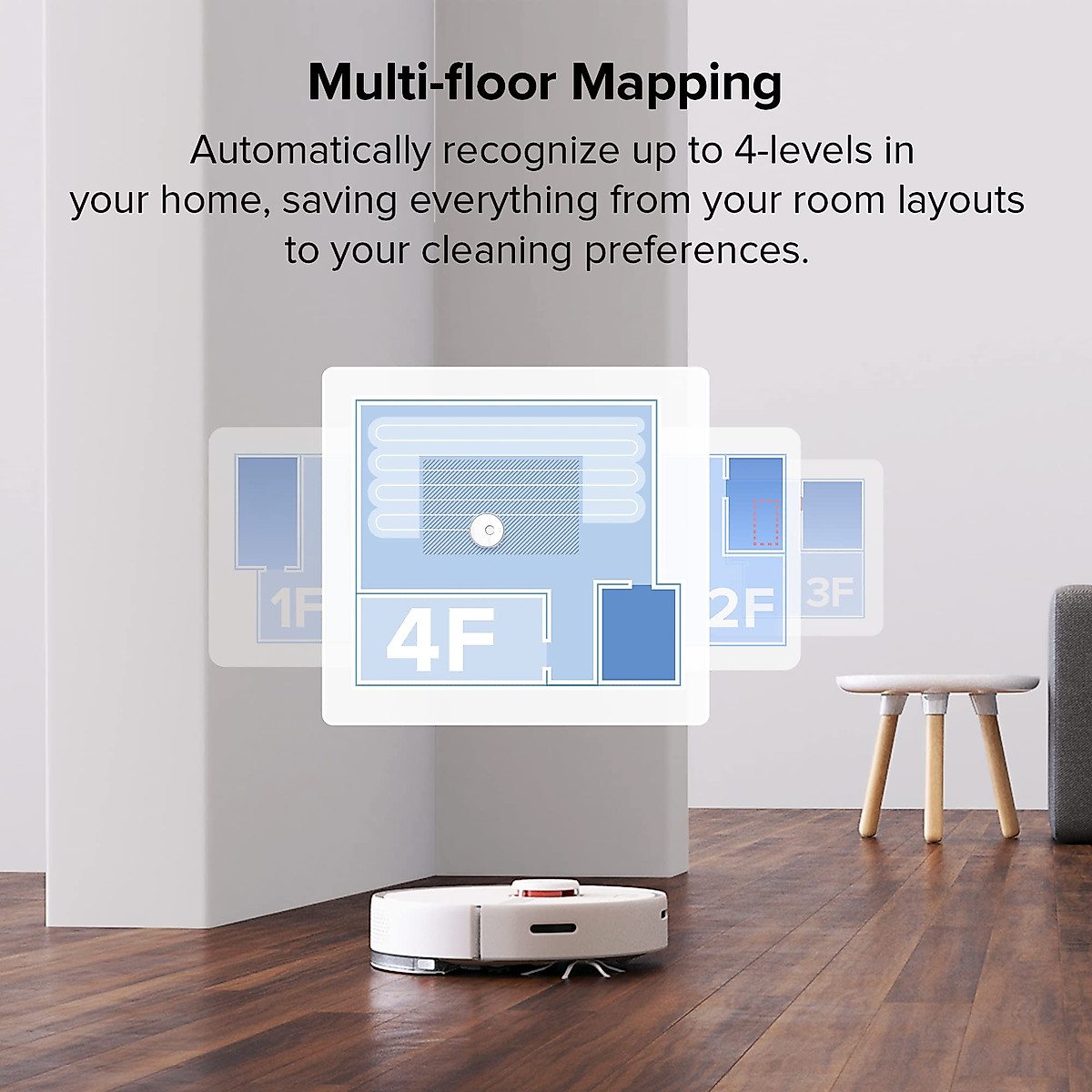 roborock S6 Pure Robot Vacuum and Mop, Multi-Floor Mapping, Lidar Navigation, No-go Zones, Selective Room Cleaning, 2000Pa Suction, Wi-Fi Connected, Alexa Voice Control (Black)