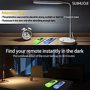 [2 Pack] NS-RCFNA-21 Remote Cover Replacement for Insignia Toshiba CT-RC1US-21 CT95018, FireTV Alexa Voice Remote Covers for TV Omni Series TV 4-Series Smart TV Silicone Remote Case Glow in Dark