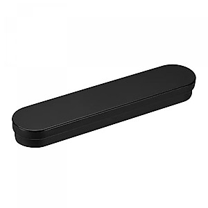 uxcell Metal Tin Box, 6pcs 6.89" x 1.5" x 0.79" Empty Tinplate Containers with Hinged Lids, Black, for Home Organizer, Candles, Gifts, Car Keys, Crafts Storage