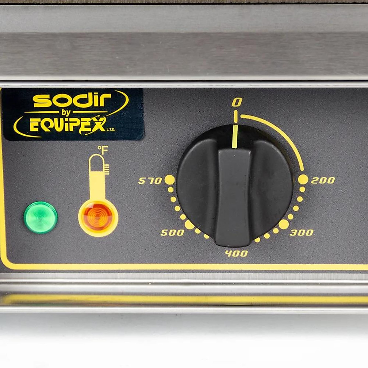 Equipex GES20/1 Single Cast Iron Plate Waffle Maker with Liege Pattern Plate, Stainless Steel, 208/240v, NSF