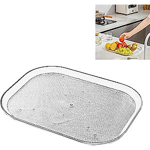 Lazy Susan for Refrigerator, 14'' Lazy Susan Turntable, Square Lazy Susan Fridge Organizer, Lazy Susan for Cabinet, Table, Pantry, Kitchen, Countertop (1PC)