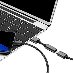 USB C Female to USB Male Adapter (2-Pack),Type C to USB A Charger Cable Adapter, Compatible with iPhone 14 13 12 11 Pro Max,iPad 2018,Samsung Galaxy Note 10 S22 S21 S20+ Plus Ultra,Google Pixel 4 3