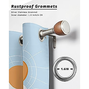 Waterproof Outdoor Curtains for Patio, Cartoon Cactus and Camel under the Clouds Blue Weatherproof Privacy Outdoor Drapes, Grommet Top Outside Curtains for Gazebo Porch Pergola Cabana, 52x108 Inch