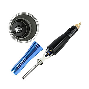 SI FANG Turbine Reciprocating Pneumatic Ultrasound Grinder Micro Pneumatic Air Pencil Die Grinder Kit for Mould Metal Lapping Filing Grinding Buffing Polishing Sanding Tools