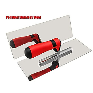 Stainless Steel Flat Finishing Trowel (11" x 4") Concrete Cement Drywall Plastering Tile Masonry Construction Hand Tools