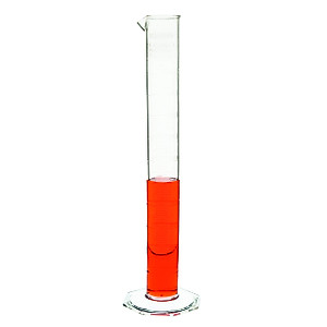 EISCO Graduated Cylinder, 100mL - Class A Tolerance - Octagonal Base - TPX Plastic - Industrial Quality, Autoclavable