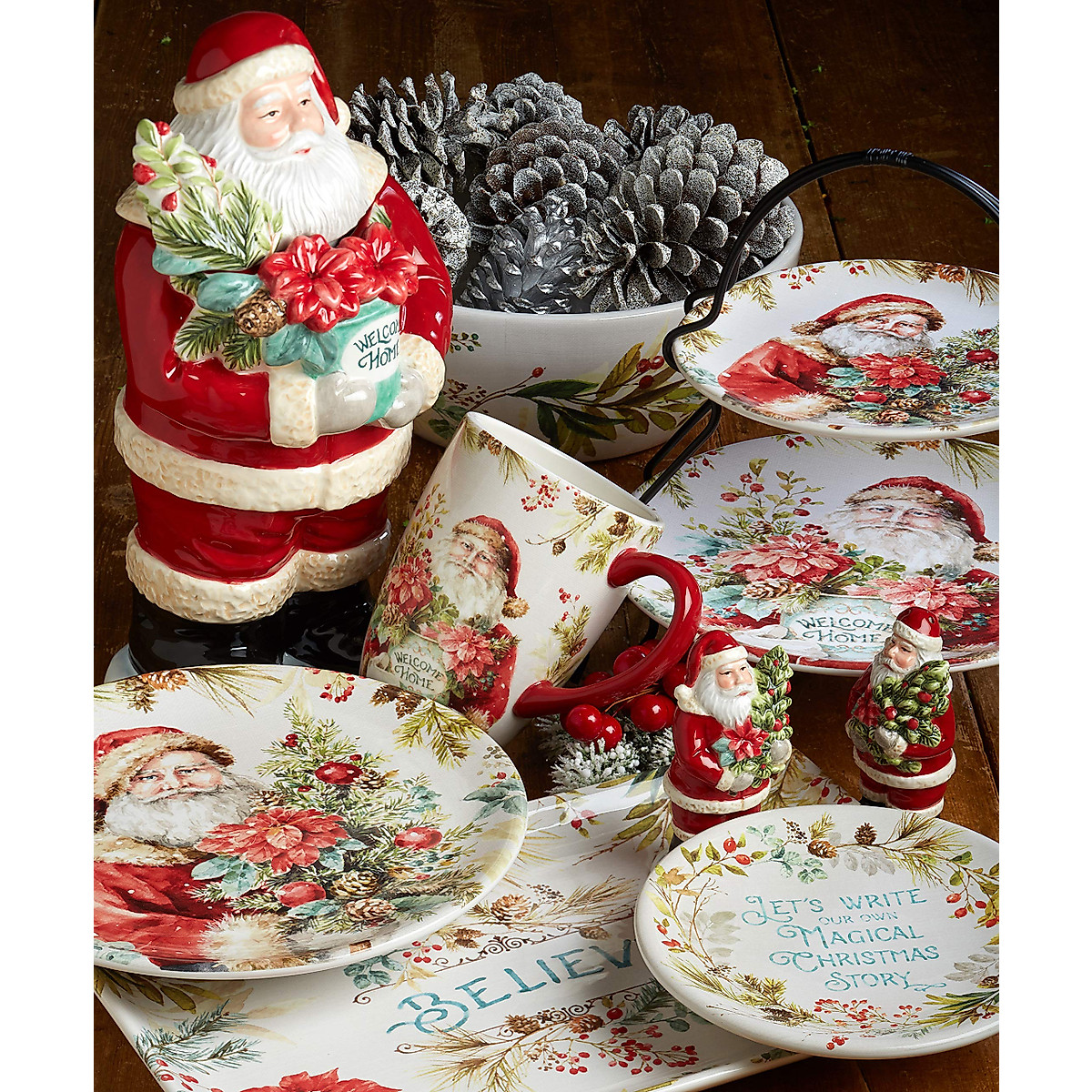 Certified International Christmas Story 22 oz. Ice Cream/Dessert Bowls, Set of 4