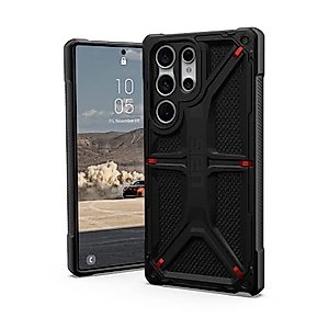 URBAN ARMOR GEAR UAG Designed for Samsung Galaxy S23 Ultra Case 6.8" Monarch Kevlar Black - Premium Rugged Heavy Duty Shockproof Impact Resistant Protective Cover