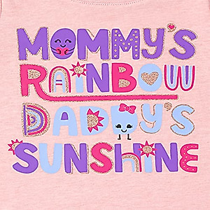 The Children's Place baby girls And Toddler Girl Short Sleeve Graphic T-shirt 3-pack Shirt, Family, 5T US