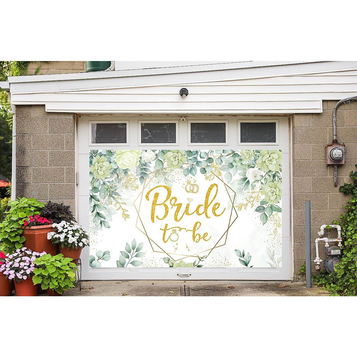 Sage Green Bridal Shower Decorations Sage Green Bride to Be Banner Large Bridal Shower Backdrop Bachelorette Party Decorations Pre-Wedding Party Decor